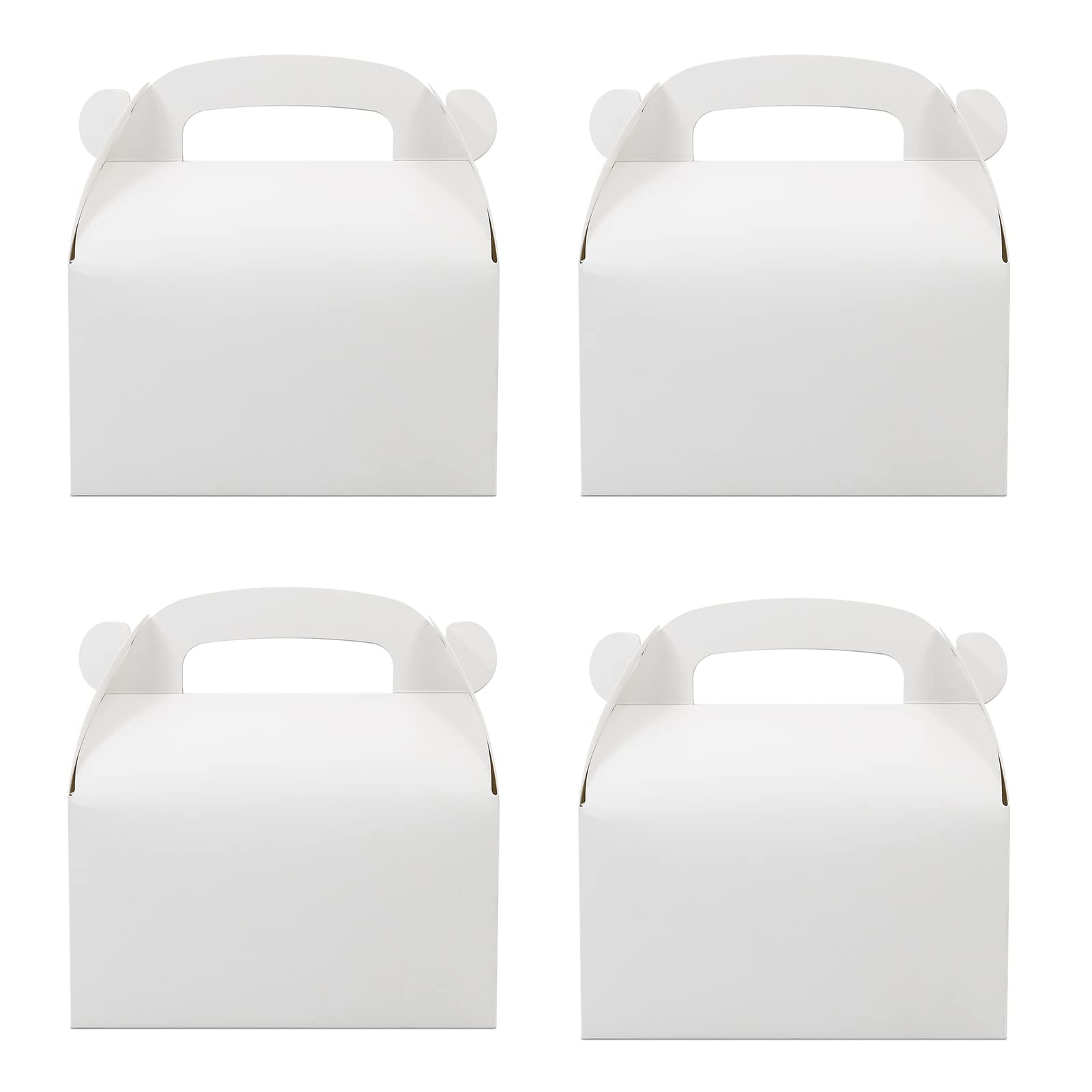 Oletx 30-Pack White Party Favor Treat Boxes, Goodie Gable Paper Gift ...