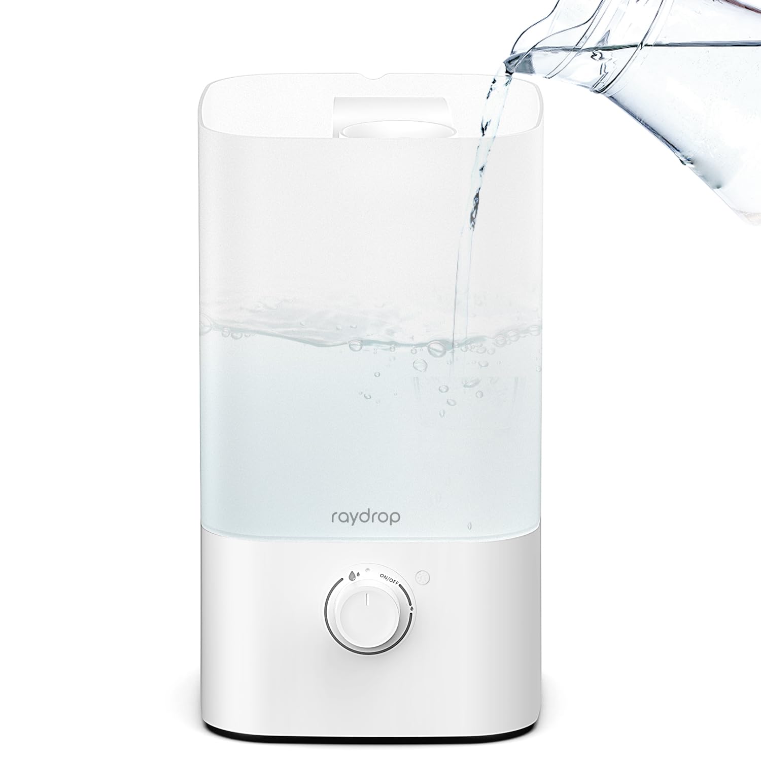 raydrop Humidifiers for Bedroom, 2.5L Top Fill Cool Mist Humidifiers ...