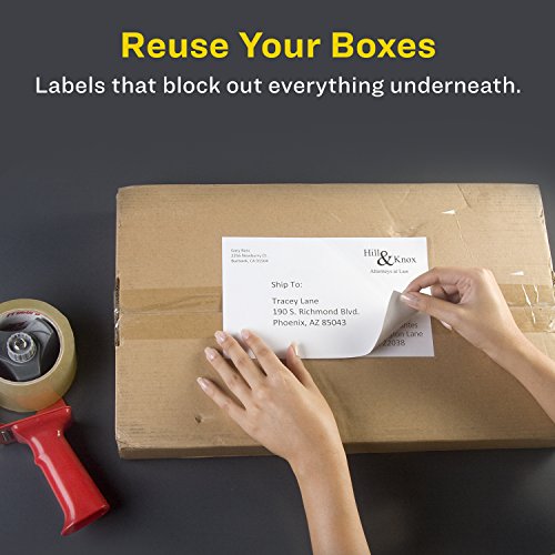 Avery 8126 Shipping Address Labels, Inkjet Printers, 50 Labels, Half ...
