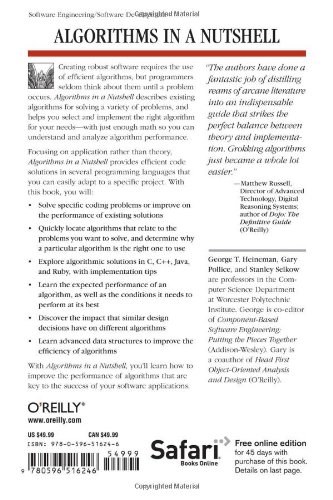 Algorithms In A Nutshell In A Nutshell Oreilly Pricepulse