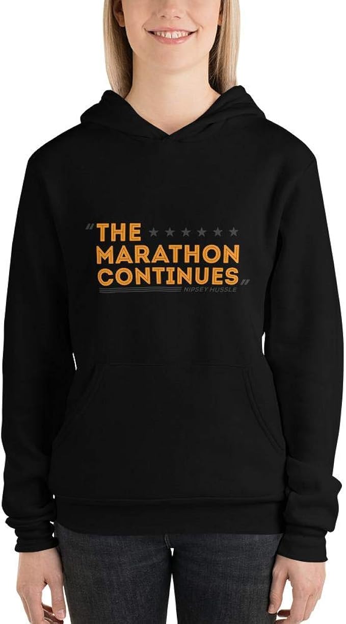 The Marathon Continues - Unisex Hoodie at Amazon Women’s Clothing store