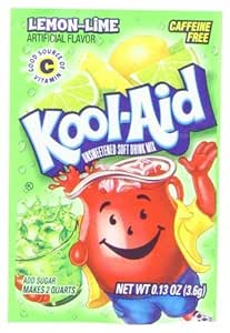 Amazon.com : Kool-Aid Lemon-Lime Unsweetened Soft Drink Mix, 0.13-Ounce ...