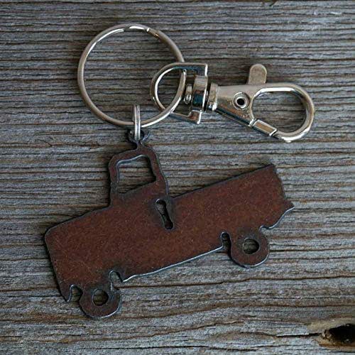 Amazon.com: Pickup Truck Keychain ~ Rustic Keyring, Farm Key Chain Gift ...