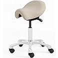 Amazon.com: Ergonomic Saddle Chair - Adjustable Saddle Stool for Salon Spa Drafting Tattoo and ...