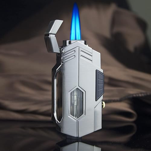 Laicengo Jet Torch Lighter Butane Refillable Lighter, Windproof Blue ...