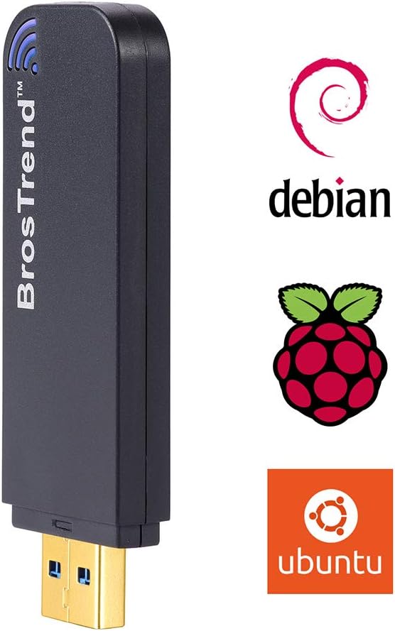 BrosTrend 1200Mbps Linux USB Wireless Adapter, Dual Band 5GHz/867Mbps+2 ...