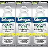 Amazon.com: Salonpas lidocaine Plus 3 oz roll on Pain Relieving Liquid ...
