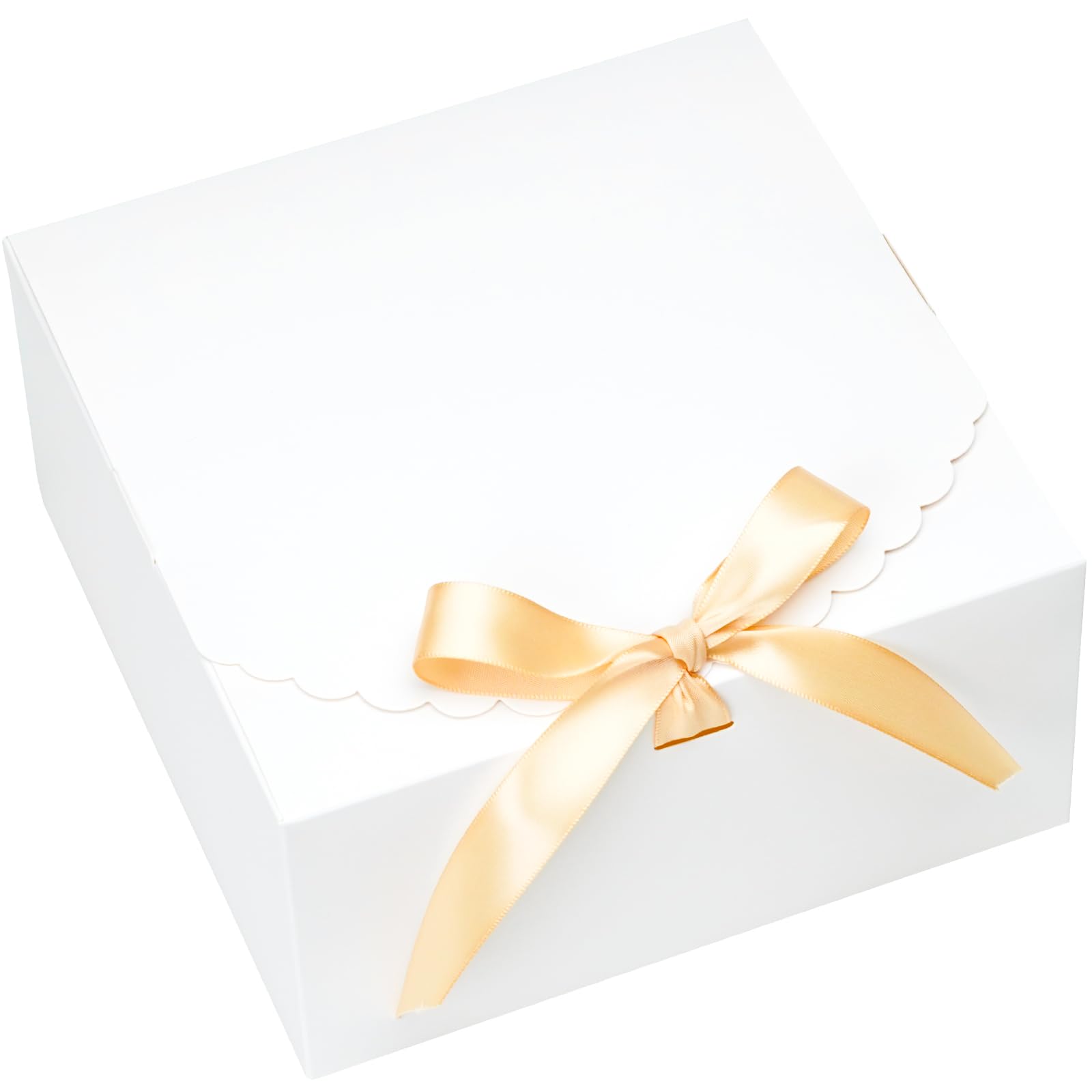 UnicoPak 16 Pack Gift Boxes 8x8x4 White Gift Boxes with Lids for ...