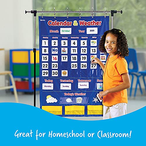 Calendar & Weather Pocket Chart, Calendar for Kids, Classroom Supplies ...
