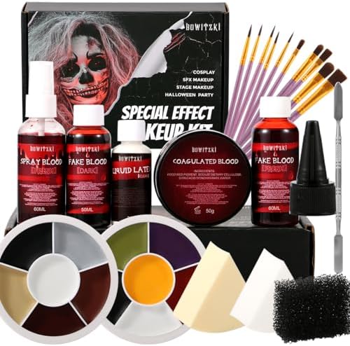 Bowitzki Professional SFX Makeup Kit – Special Effects Makeup Kit with ...