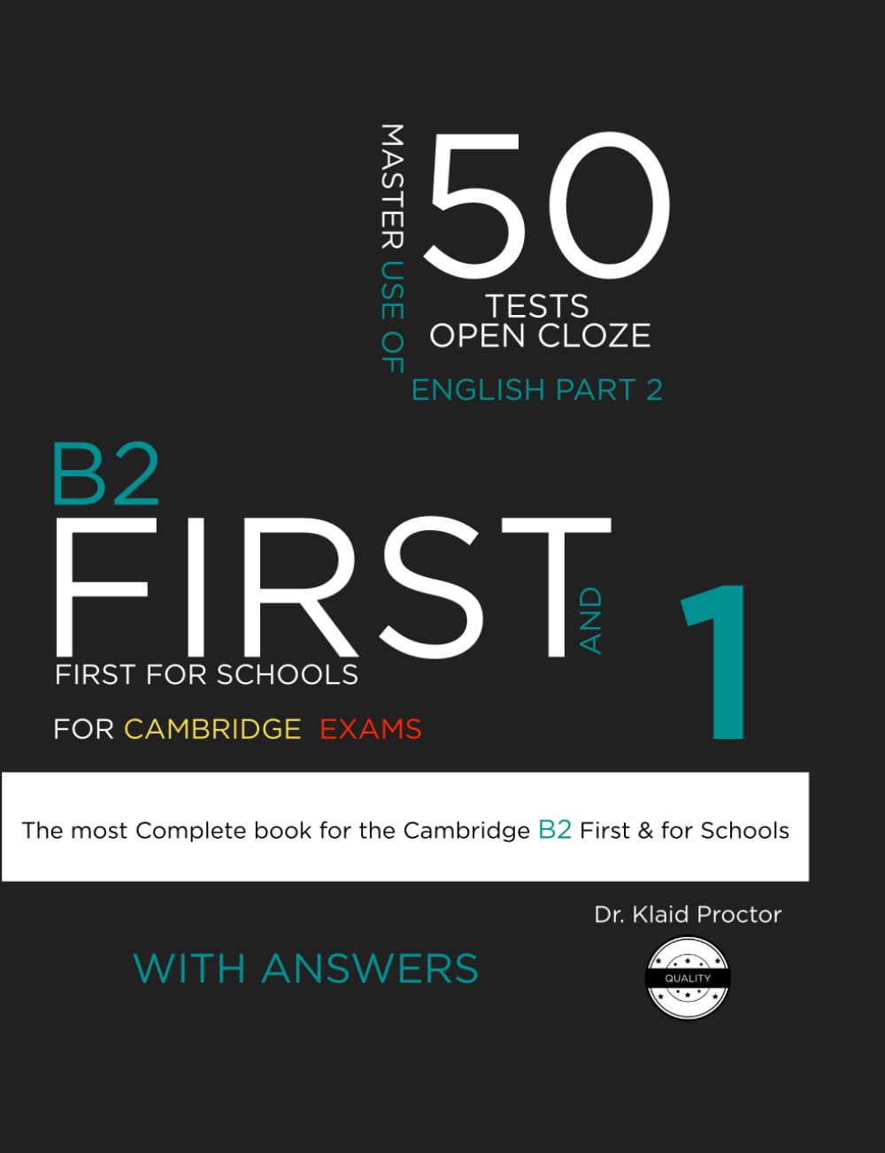 Mua B2 FIRST Use of English (Open Cloze Part 2): 50 Practice Tests for ...