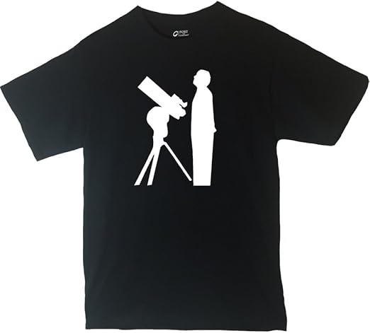 Amazon.com: CustoMonsterDesigns Men's Astronomer Telescope Shirt: Clothing