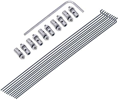 URCMax 20pcs Adjustable Pushrod Connector Linkage Stopper&Φ1.2mm x ...