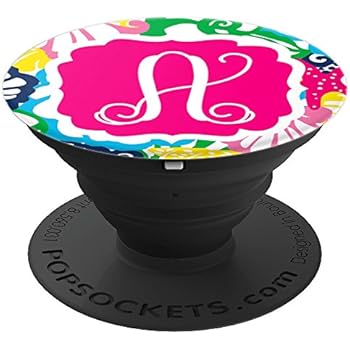 Amazon.com: Personalized Pop Socket A Initial - Tropical Seashells ...