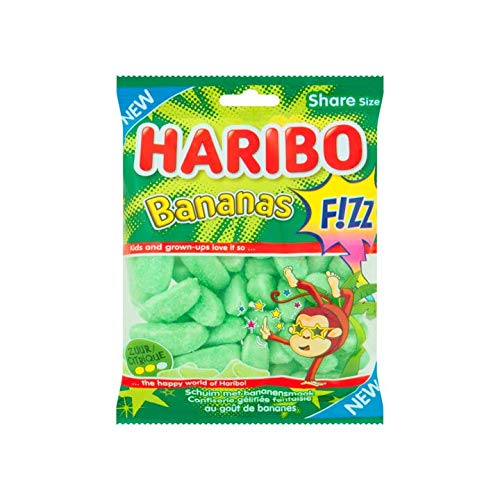 Amazon.com : Banana Candy | Haribo | Bananas F!zz | Total Weight 6.17 ...