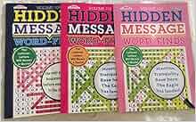 Lot of 3 Kappa Hidden Message Word-Finds Circle A Word Search Seek Full ...