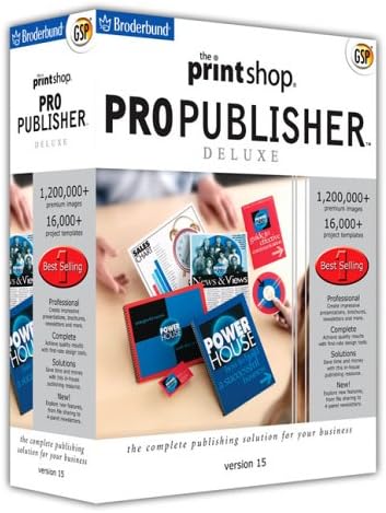 Printshop Pro Publisher 15 Deluxe: Amazon.co.uk: Software