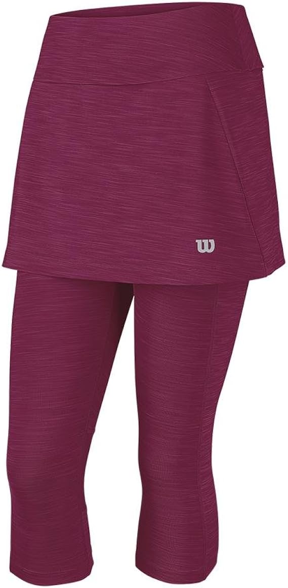 WILSON Damen Rush Capri Tennis Skort Rock mit Hose Rot alle Größen Neu ...