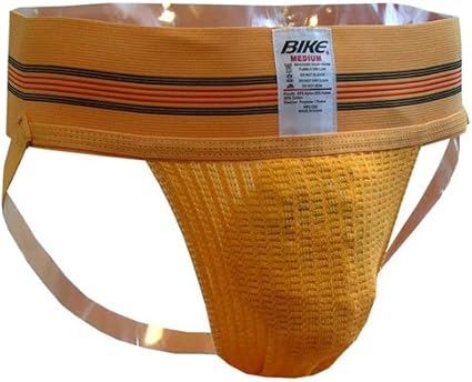 Bike Jock Adult Supporter Jockstrap - Yellow - Size L: Amazon.co.uk ...