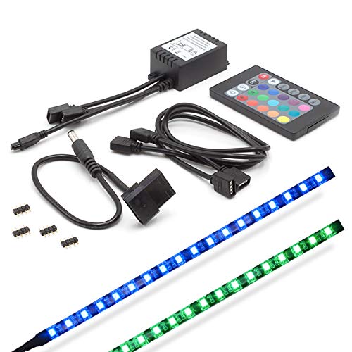 Led Strip Lights Kit RGB Gaming PC Case Remote Control for Aura Sync ...