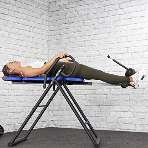 XtremepowerUS Premium Gravity Inversion Therapy Table Back Pain Relief ...