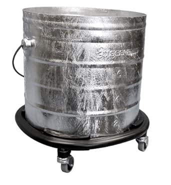 Amazon.com: Geerpres 2042 Galvanized Steel Round Bucket with Bumper On ...