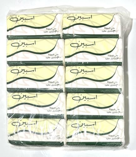 سعر Aspen Soft Tissue Paper, 10 Packs, 300 Single Sheets per Pack, High ...