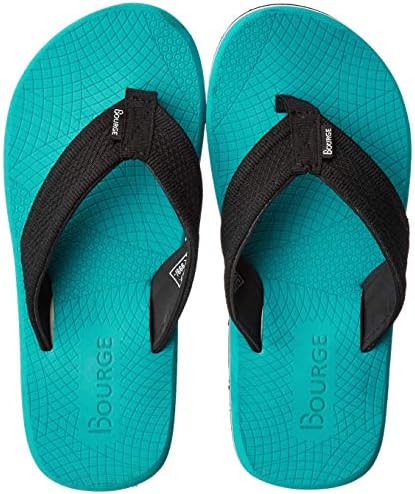 Bourge Men's Canton-56 Sea Green and Black Slippers-6 UK (40 EU) (7 US ...