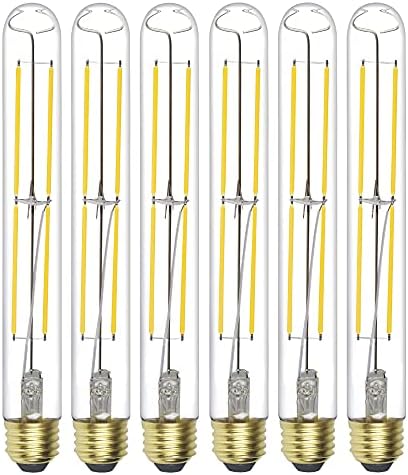 AMDTU 6 Pack Dimmable E26 T10 Led Bulb 60 Watt 2700K, Vintage Bulbs 6W ...