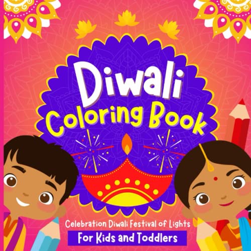 Diwali Coloring Book For Kids and Toddlers Celebration Diwali Festival ...
