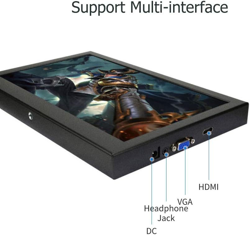 JOHNWILL portable monitor 10.1 inch Ultra HD 1366×768 IPS LCD/LED ...