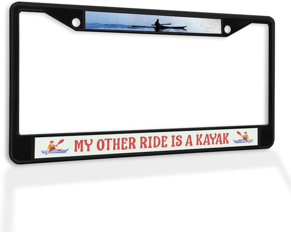 Amazon.com: Fastasticdeals Metal Insert License Plate Frame My Other ...