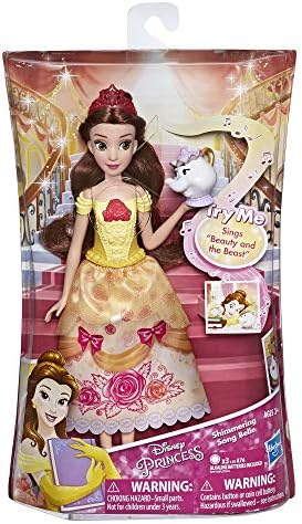 سعر Disney Princess Shimmering Song Belle, Musical Fashion Doll, Toy ...
