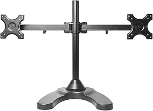 Amazon.com: Dual Freestanding Monitor Stand Holds Monitors up to 22 ...
