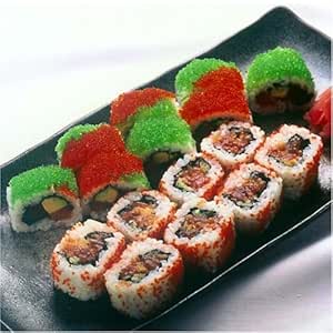 Amazon.com: Flying Fish Roe Sampler 20 oz - Tobiko Caviar Wasabi, Red ...