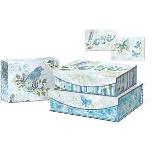 Amazon.com: Punch Studio Large Rectangular Nesting Boxes with Flip Top ...