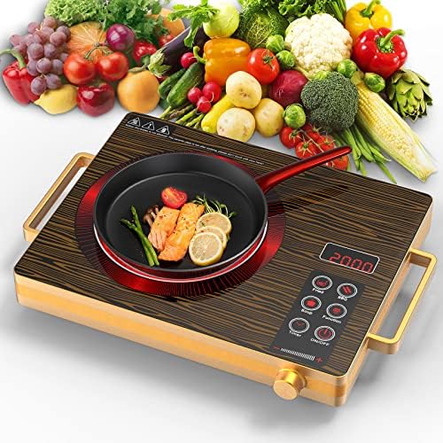 QTYANCY Infrared Cooker, Electric Stove Top 11 Power Levels Hot Plate ...