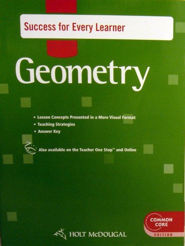 Amazon.com: Holt McDougal Geometry: Success for Every Learner with ...