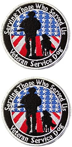 Veteran Service Dog Patches, 5MLGgoods, in Training Do Not Pet ESA K9 ...