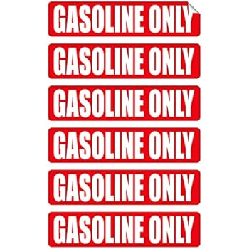 Amazon.com: 93 OCTANE ONLY Automotive Fuel Decals | Racing Gas Door ...