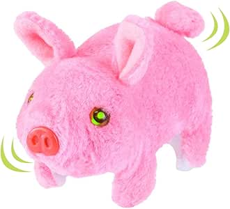Amazon.com: ArtCreativity Walking Pig Toy That Oinks, Wiggles, and ...