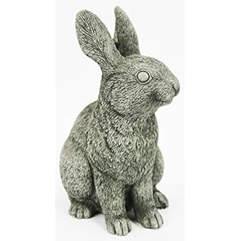 Amazon.com : Rabbit Garden Statues Concrete Bunny Outdoor Ornamental ...