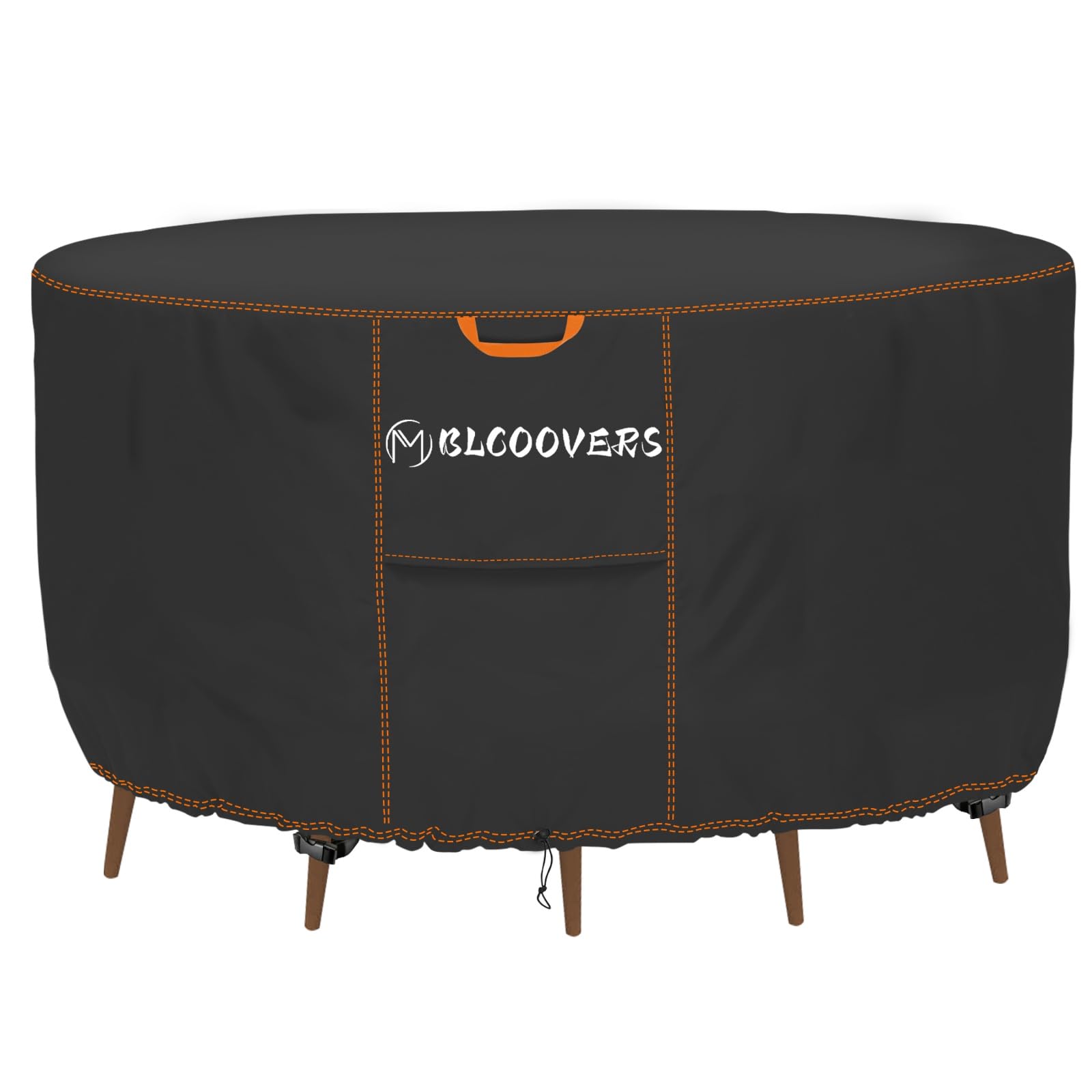 MBLCOOVERS Round Patio Table Covers - 420D Tough Canvas Waterproof ...