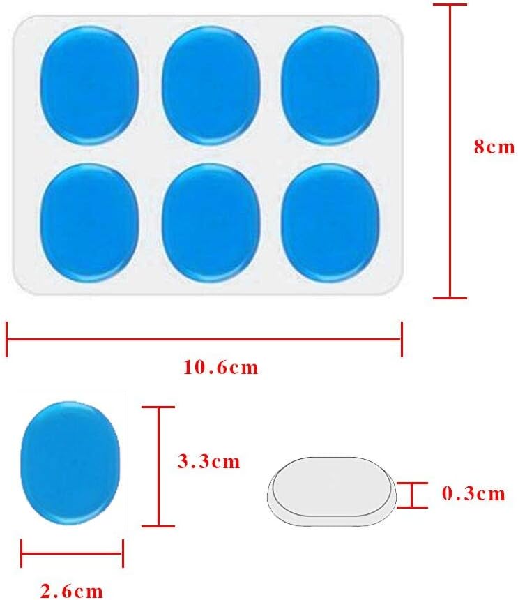 Damper Pads 6 Pack Drum Dampeners Gel Pads for Drums Tone Control Blue ...