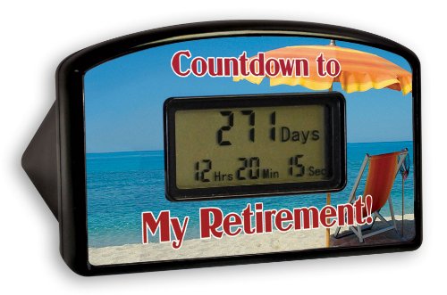 BigMouth Inc Retirement Countdown Timer Beach Themed Countdown Clock 