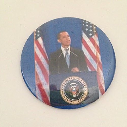 Amazon.com: Barack Obama Political Pin Back Button -Features Obama ...