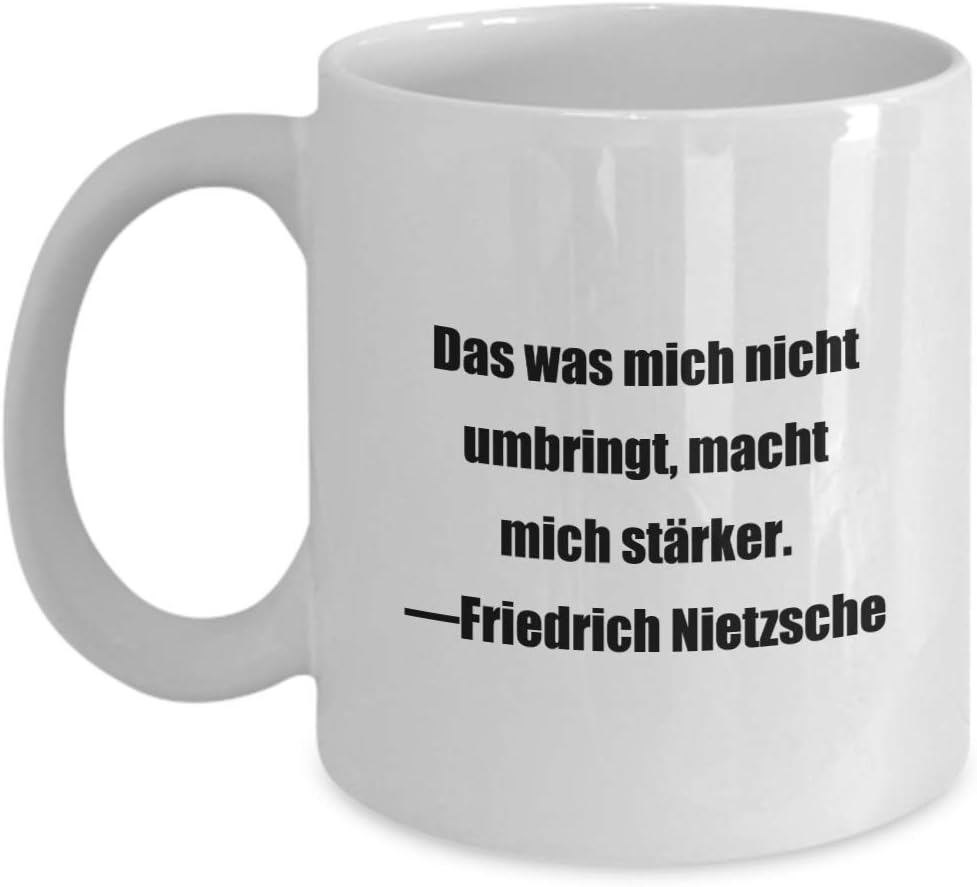 Amazon.com: Classic Coffee Mug -Das was mich nicht umbringt, macht mich ...