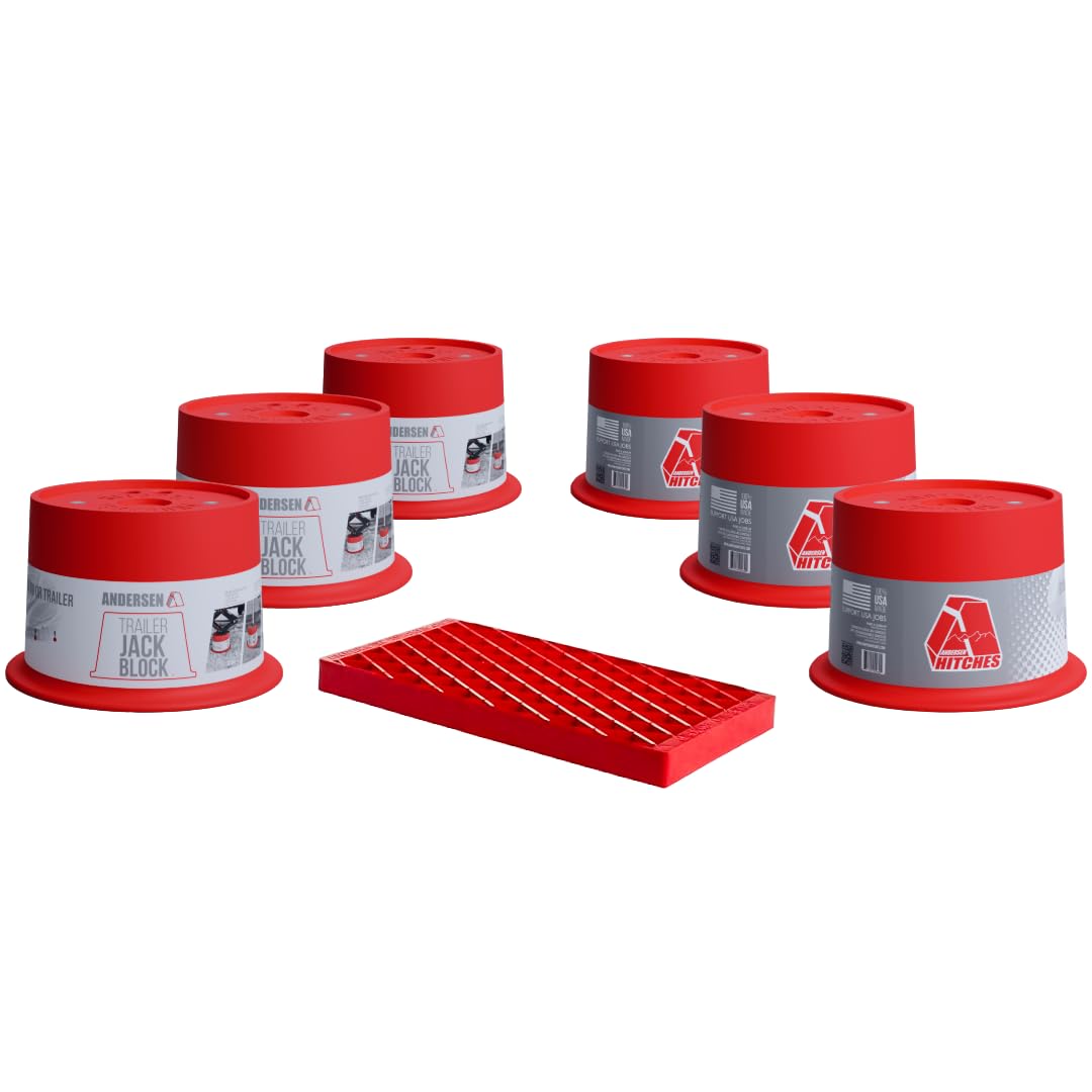 ANDERSEN HITCHES | RV Accessories | 6-Pack Trailer Jack Blocks w/ Free ...