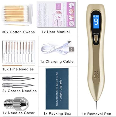 Mole Removal Pen Wart Remover Laser Tool Kit Beauty Face Skin Device ...