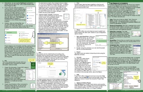 Microsoft Project Standard & Professional 2013 First Look Quick ...